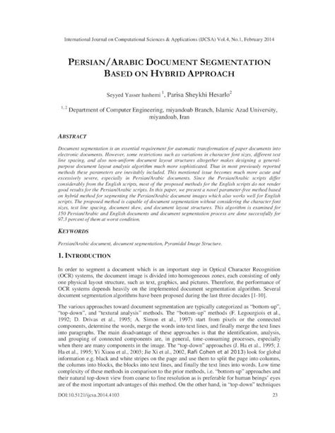 Pdf Persian Arabic Document Segmentation Based On Hybrid Approach Dokumentips