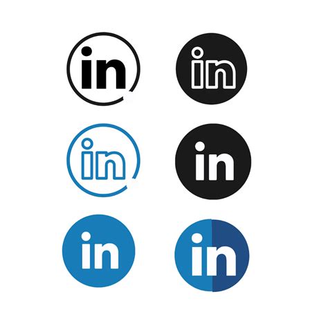 Free Linkedin Icon Circle Vector Template To Edit Online