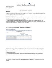 PSY SPSS Assignment Docx Natasha Bloomfield March SPSS Assignment Chi Square