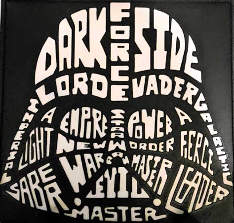 Darth Vader Typography By Hazardousafe Makerworld Darth Vader Typography By Hazardousafe Makerworld