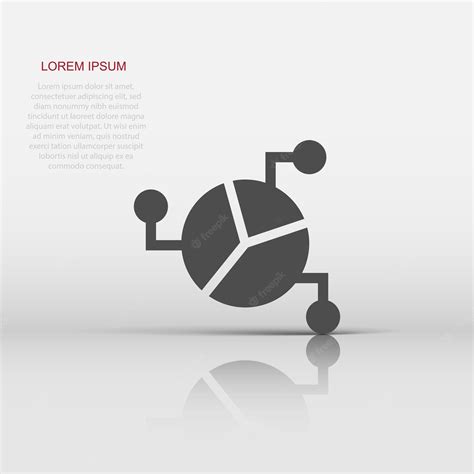 Premium Vector Chart Icon In Flat Style Diagram Vector Illustration On White Isolated