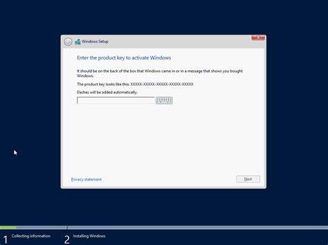 windows server 2012 r2 installation doesnt have skip activation