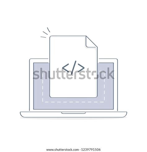 Web Development Programming Coding Icon Concept Stock Vector Royalty