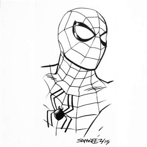 Spider Man Sketch Easy At Explore Collection Of