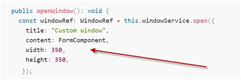 configure window action buttons via angular service