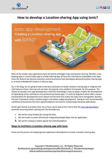 Create Location Sharing Apps Using The Ionic Framework Pdf