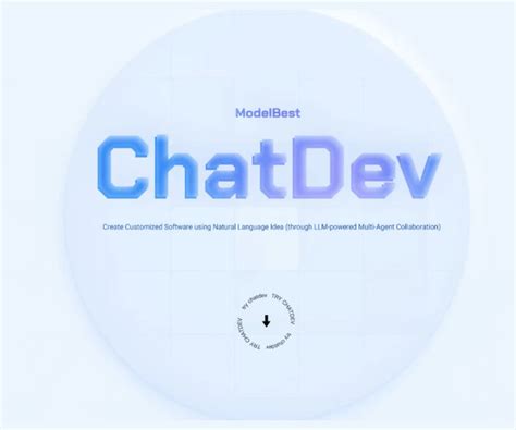 chatdev 面壁智能推出的ai智能体软件开发平台，使用自然语言即可创建软件 chatdev modelbest cn ai工具