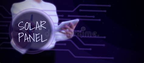 Sign Displaying Solar Panel Internet Concept Designed To Absorb Suns