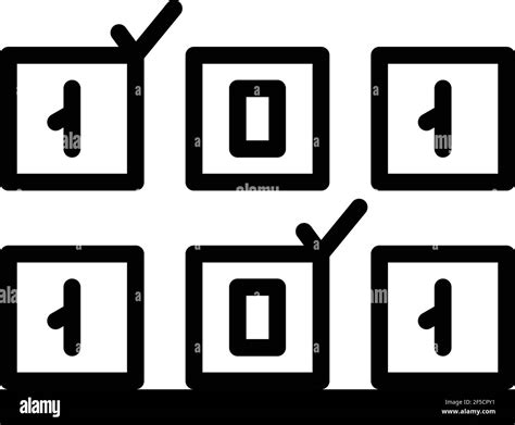 Cipher Code Icon Outline Cipher Code Vector Icon For Web Design