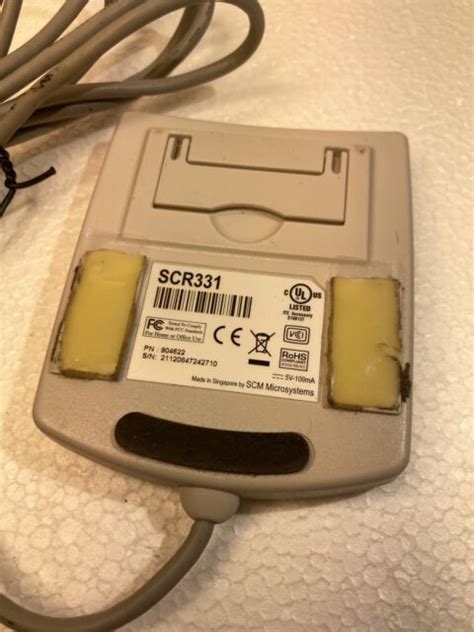 SCR331 SCM Microsystems Identitive 331 USB CAC Smart Card Reader For Sale Online EBay
