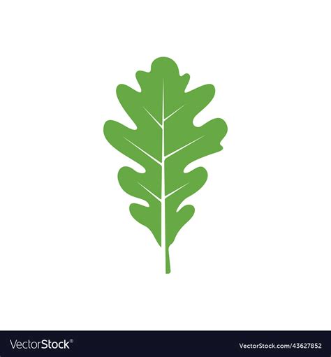 Oak Leaf Icon Design Royalty Free Vector Image