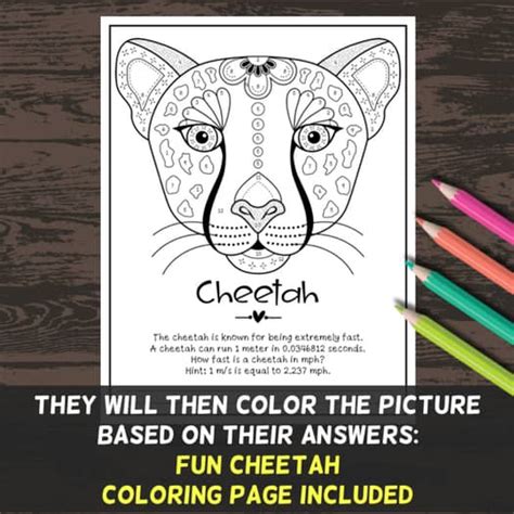 Calculating Speed Color By Number Speed Distance Time By Morpho Science