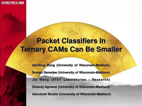 ppt packet classifiers in ternary cams can be smaller powerpoint