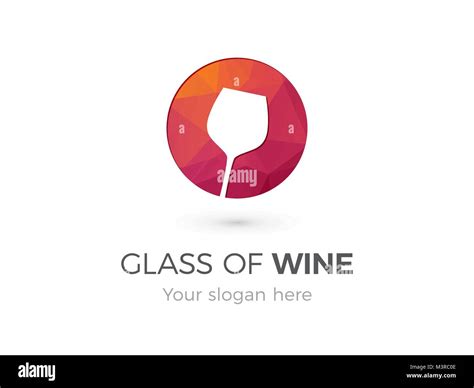 Modern Red Glass Wine Icon In Circle Stock Vector Image And Art Alamy