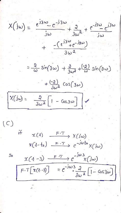 Solved Signals And Systems Fourier Transform 4 Continuous Time