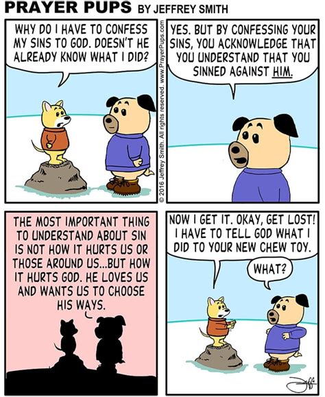 Confess Your Sins Christian Cartoons From Prayer Pups Christian Comics