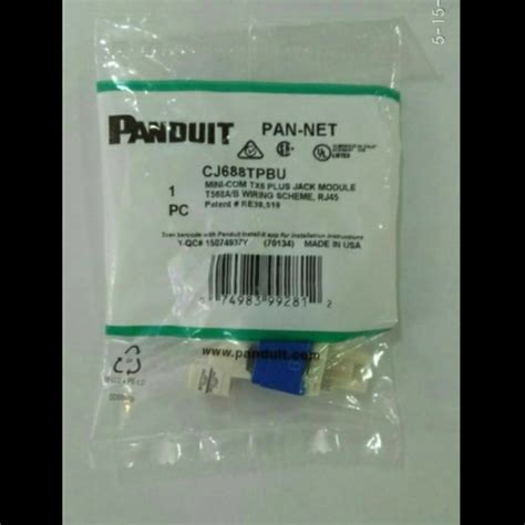 Jual Panduit Modular Jack Rj45 Cat 6 Original Jakarta Pusat Electric Network Communication