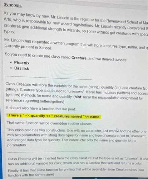 Solved Nclude 〈iostream〉 Ing Namespace Std Write Classes
