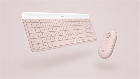Logitech Mk470 Slim Wireless Keyboard And Mouse Combo Rose Joyce Mayne