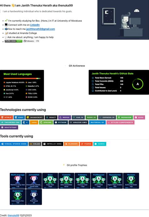 GitHub Profile Template Get Awsome GitHub Profile Readme Templates