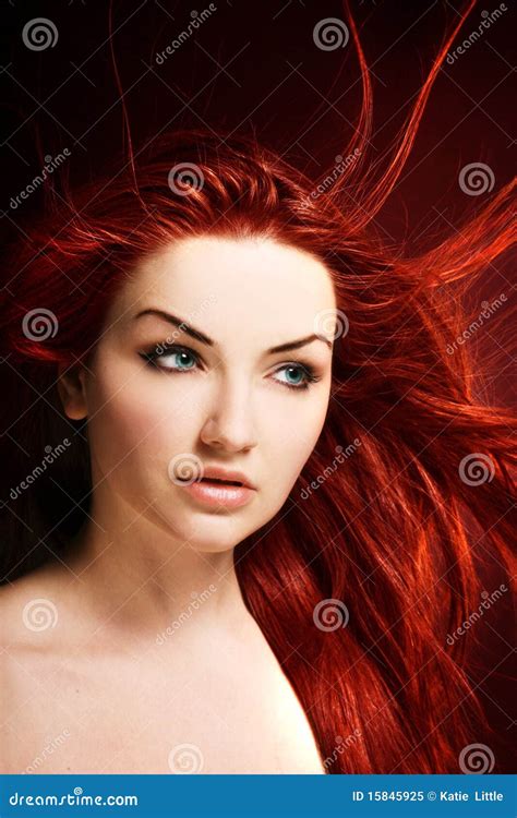 Redhead Stock Image Image Of Crazy Beauty Complexion