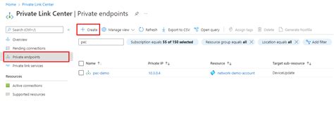Configure Private Endpoints For Device Update For Iot Hub Accounts Microsoft Learn