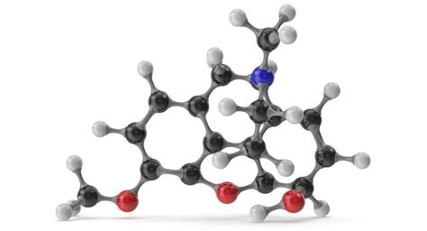 Codeine Molecular Model 3d Model 29 3ds Fbx Max Obj Free3d