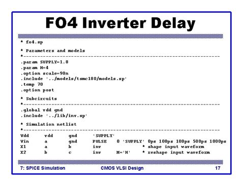 Introduction To Cmos Vlsi Design Lecture 7 Spice