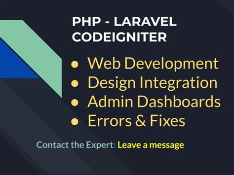 A Bug Free Application In Codeigniter Laravel Upwork