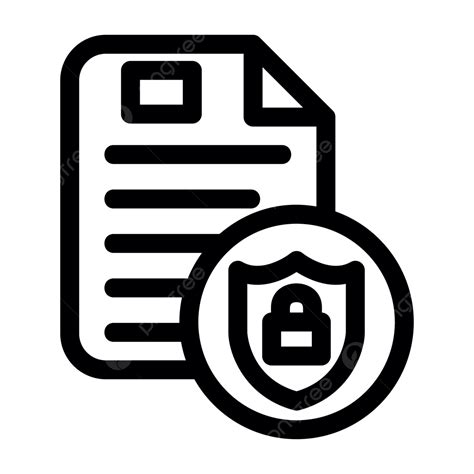 개인 정보 보호 정책 라인 아이콘 벡터 개인 정보 보호 정책 아이콘 개인 정보 정책 규정 준수 Png 일러스트 및 벡터