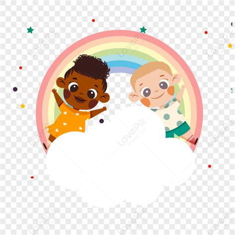 해피 키즈 어린이 일러스트 홀리데이신앙장식카드 Png 일러스트 무료 다운로드 Lovepik