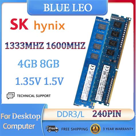 Hynix 4gb 8gb Ddr3 Ddr3l 1333mhz 1600mhz Ram 1rx8 2rx8 Pc3 Pc3l 10600 12800 Dimm Ram Chuyên Dụng