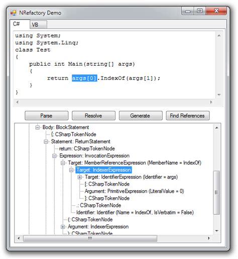 Using Nrefactory For Analyzing C Code Codeproject