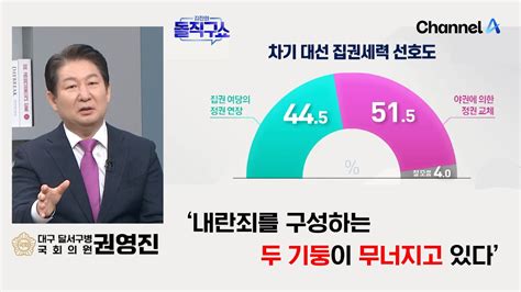 ‘내란죄를 구성하는 두 기둥이 무너지고 있다 250218 채널a 김진의 돌직구쇼 패널출연 Youtube