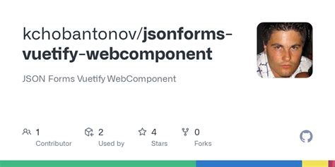 github kchobantonov jsonforms vuetify webcomponent json forms vuetify webcomponent