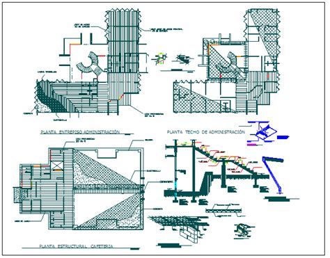 Structure Detail View Dwg File Cadbull