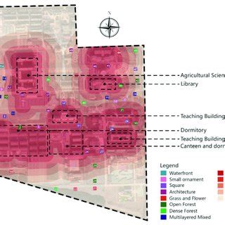 Buffer Zone Map Of Main Buildings Download Scientific Diagram