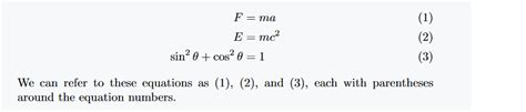 How To Add Label To Equation For Reference In Latex