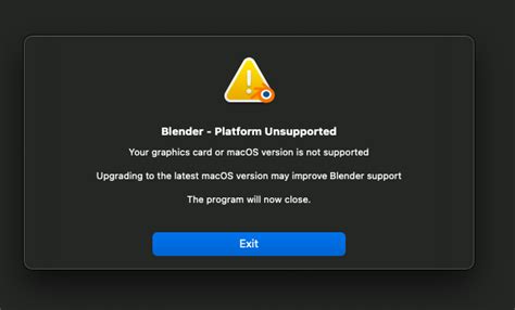115449 Platform Unsupported Graphics Card On Macos Hd 6000 Not Supported Blender