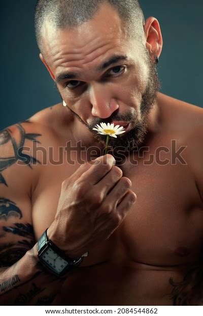 Studio Portrait Hispanic Cuban Naked Strong Stock Photo Shutterstock