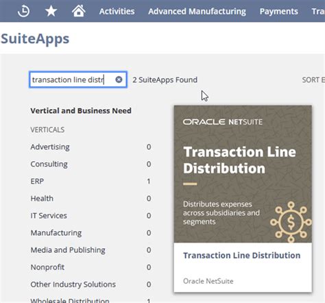 Distribute Costs Using Transaction Line Distribution