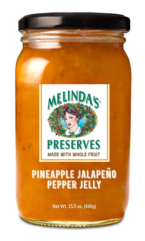 Melindas Whole Fruit Preserves Pineapple Jalapeño Pepper Jelly