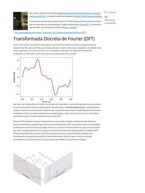 Transformada Discreta De Fourier Dft Métodos Numéricos De Python