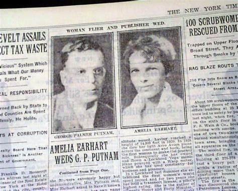 George Putnam Amelia Earhart Marriage