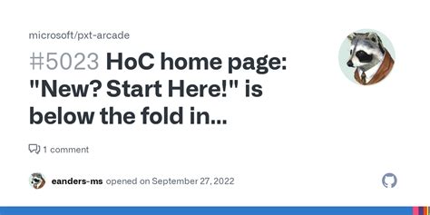 HoC Home Page New Start Here Is Below The Fold In 1280x1024