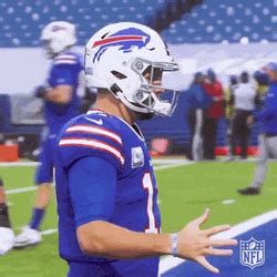 Josh Allen Teammate High Five GIF GIFDB Com Josh Allen Teammate High Five GIF GIFDB Com