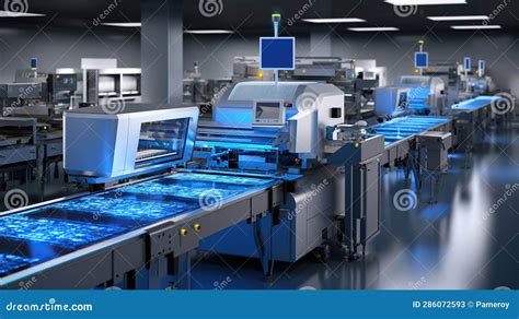 Highly Efficient And Safe Advanced Microchip Factory Assembly Line