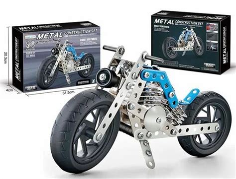 Diy Assembling Metal Cruiser Motorcycle Educational Building Blocks Kit Kreative Kitchen At Rs