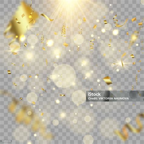 검은 색 배경에 고립 된 금 뱀과 색종이 벡터 그림입니다 Ribbon Cutting에 대한 스톡 벡터 아트 및 기타 이미지 Ribbon Cutting 3차원 형태