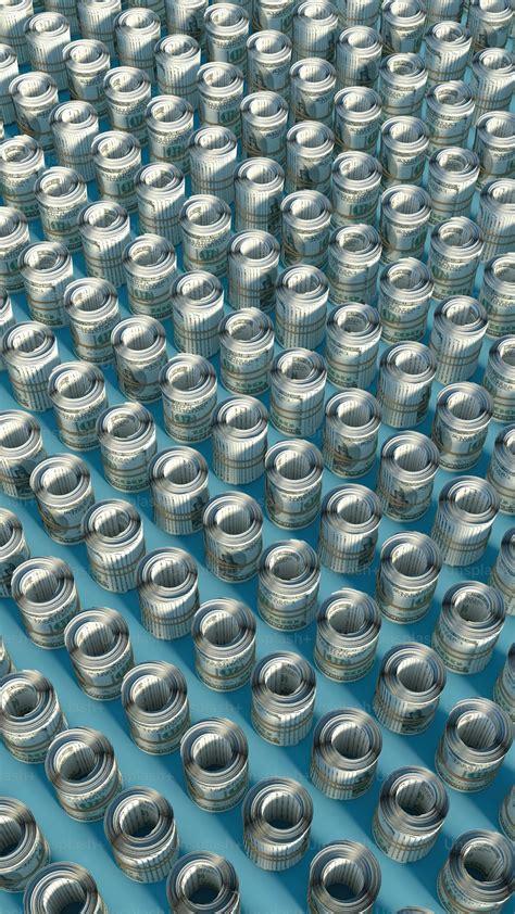 파란색 표면에 있는 큰 금속 물체 그룹 사진 Unsplash의 3d 이미지